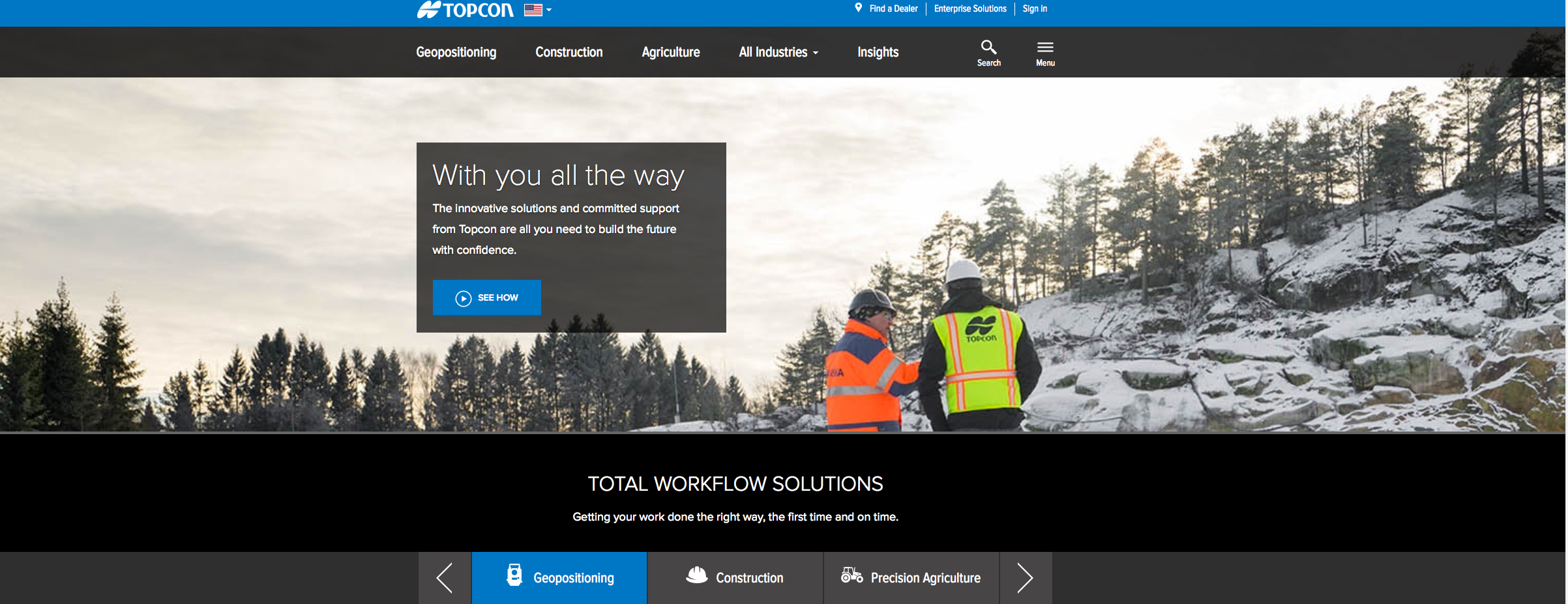 Topcon announces new website launch for positioning professionals ...