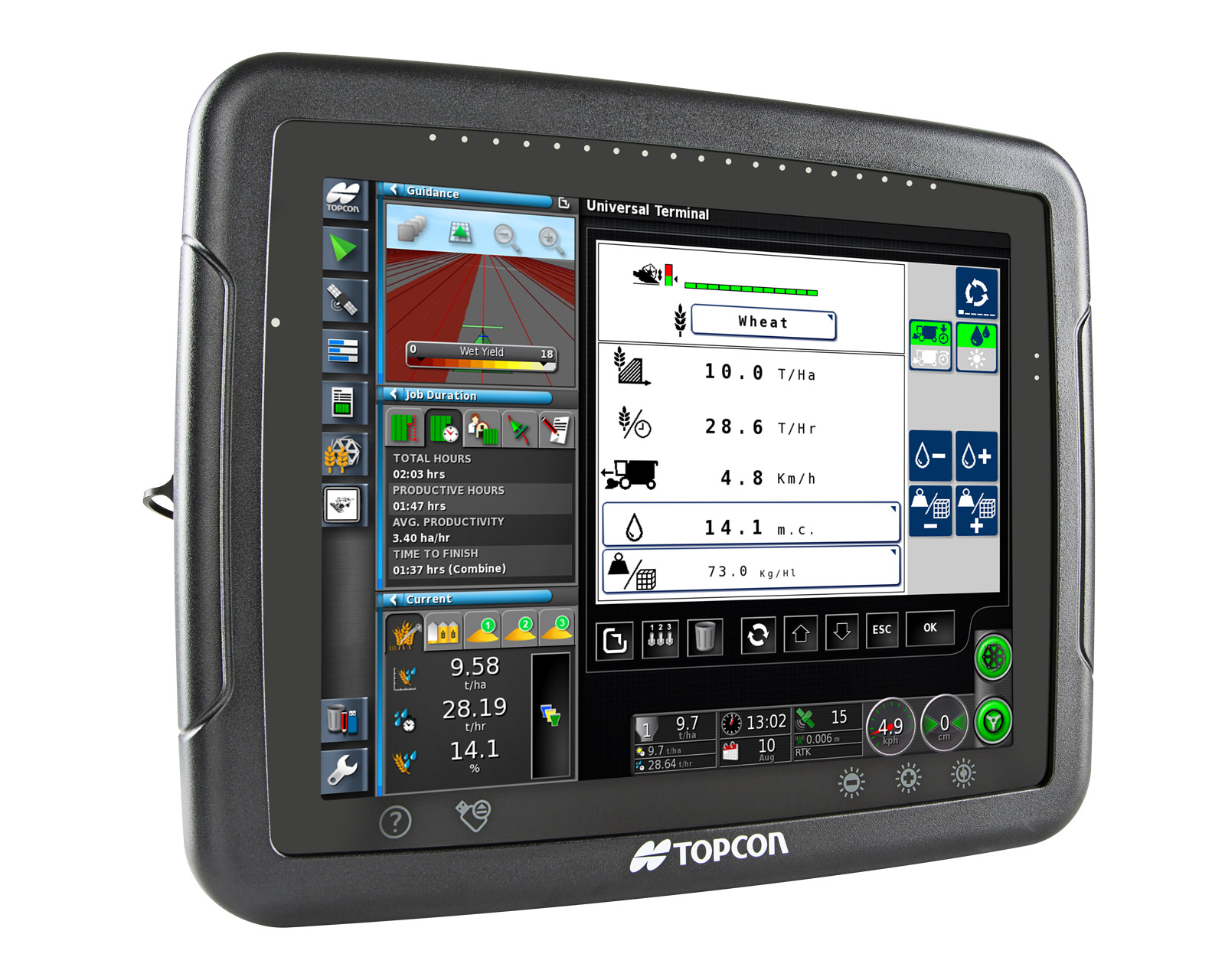 Topcon introduces YieldTrakk yield monitor system | Topcon Positioning ...